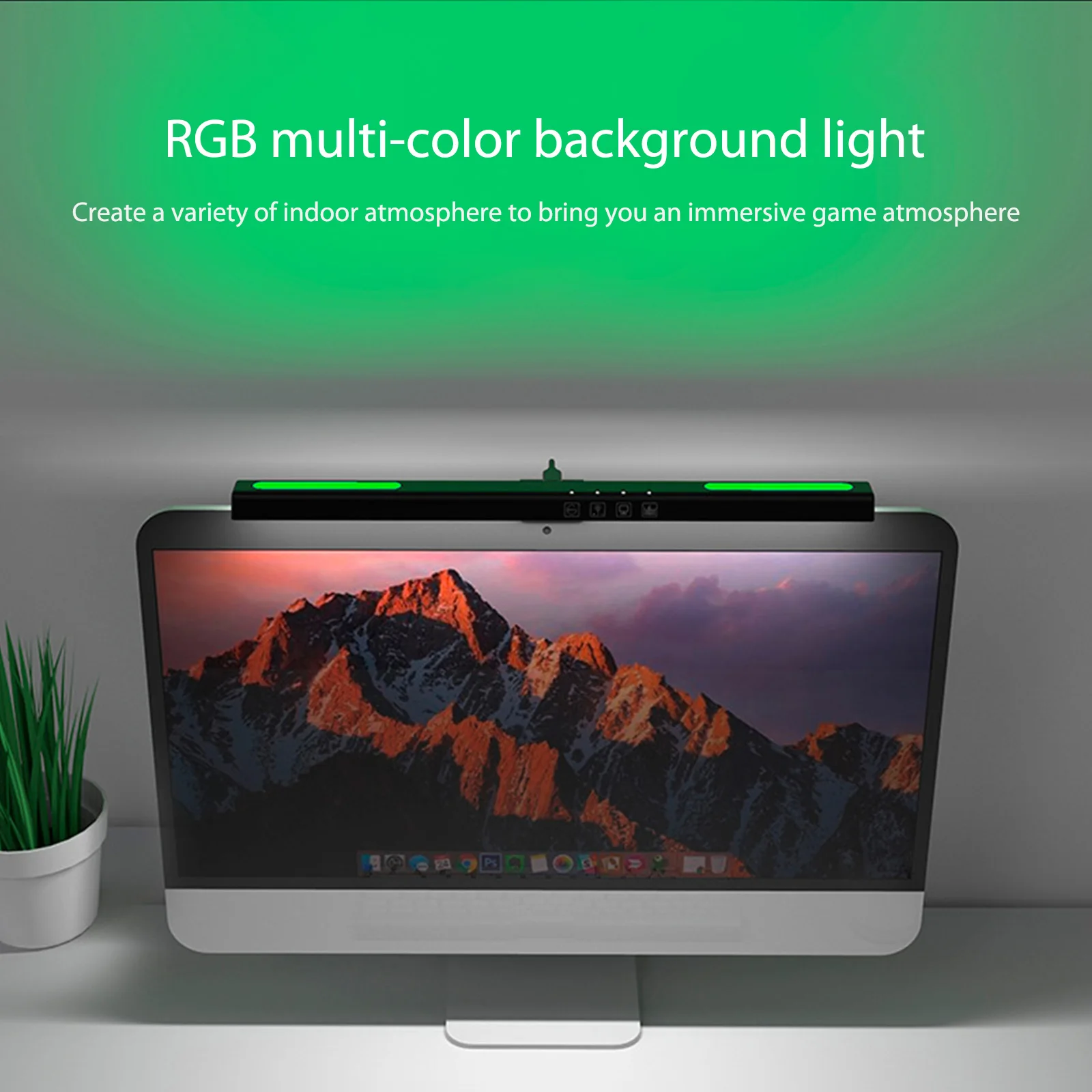 Rgb-Led-Monitor-Lichten-Bar-Traploos-Dimbare-Touch-Control-Bureaulampen ...