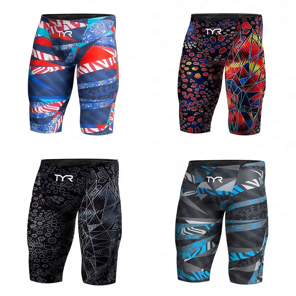2025 Summer Men's Jammer Swimsuit Swim Shorts Quick Dry Swimming Trunks ...