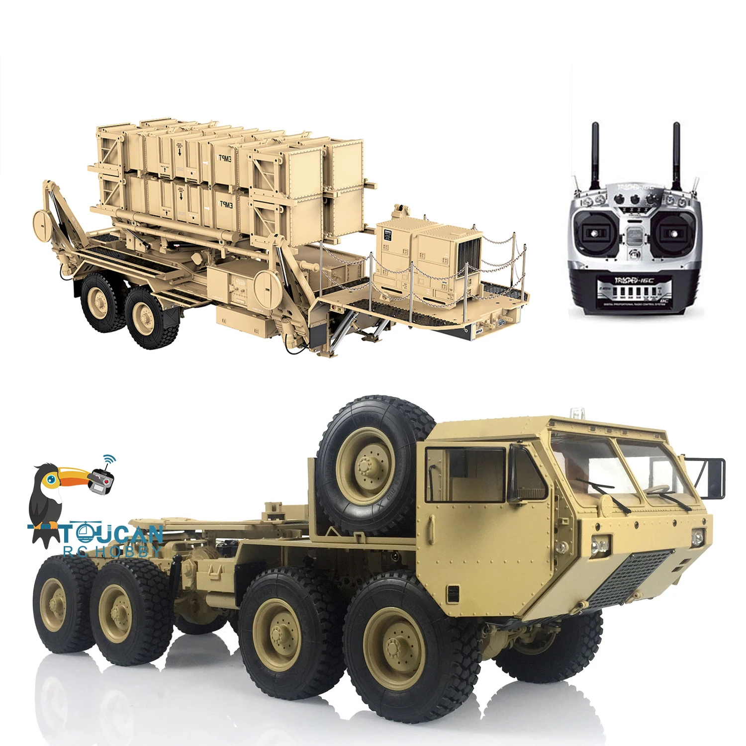 Hg 1/12 U.s P802 Military Rc Truck Lights Missile Launch Vehicle P805 ...