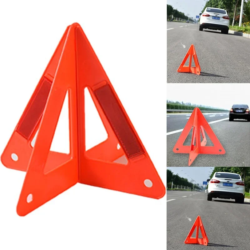 Portable-Car-Auto-Reflective-Traffic-Warning-Sign-Triangle-Foldable ...