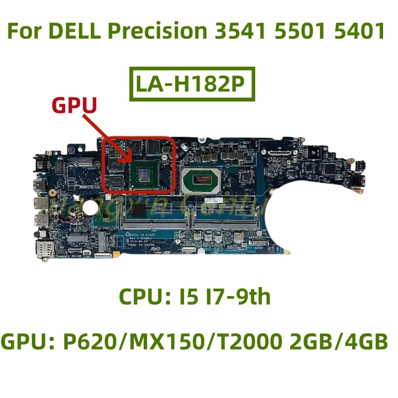 LA-H182P-motherboard-Suitable-for-DELL-Precision-3541-5501-5401-Laptop ...