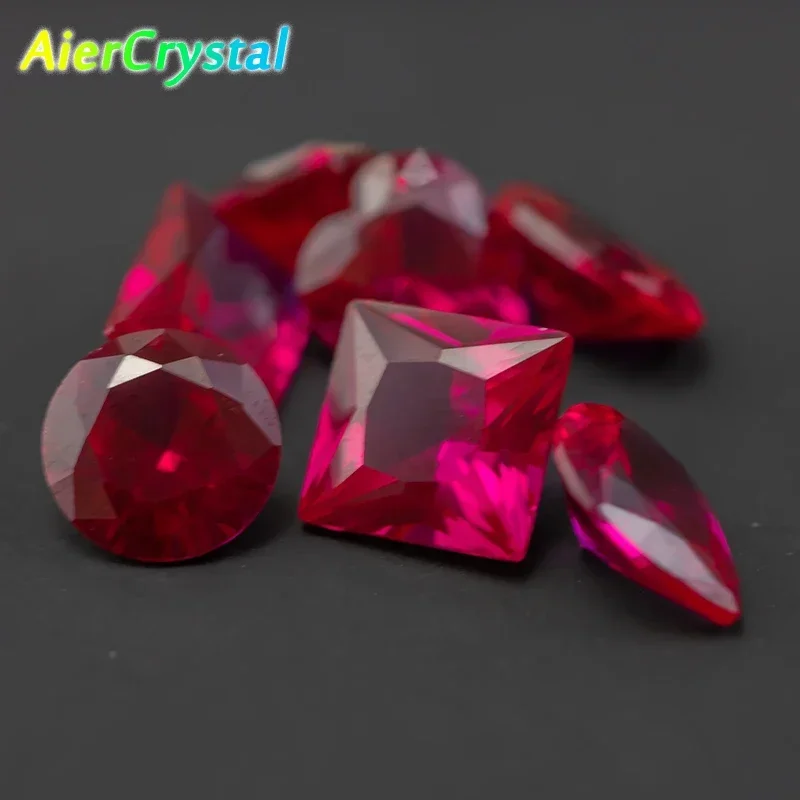 Loose Gemstone Red Gem Ruby Pigeon Blood Stone 6-8MM Wisdom and ...