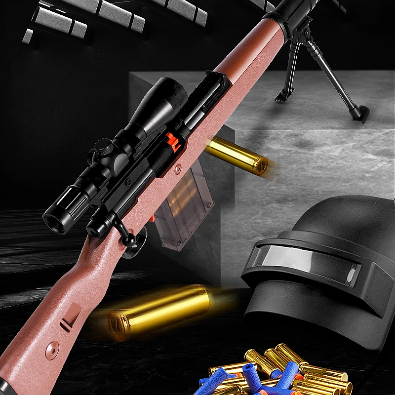 98k Soft Bullet Gun Toy Manual AWM Toy Gun Sniper Rifle Toys Armas Blaster Gun toy For Aiming ...