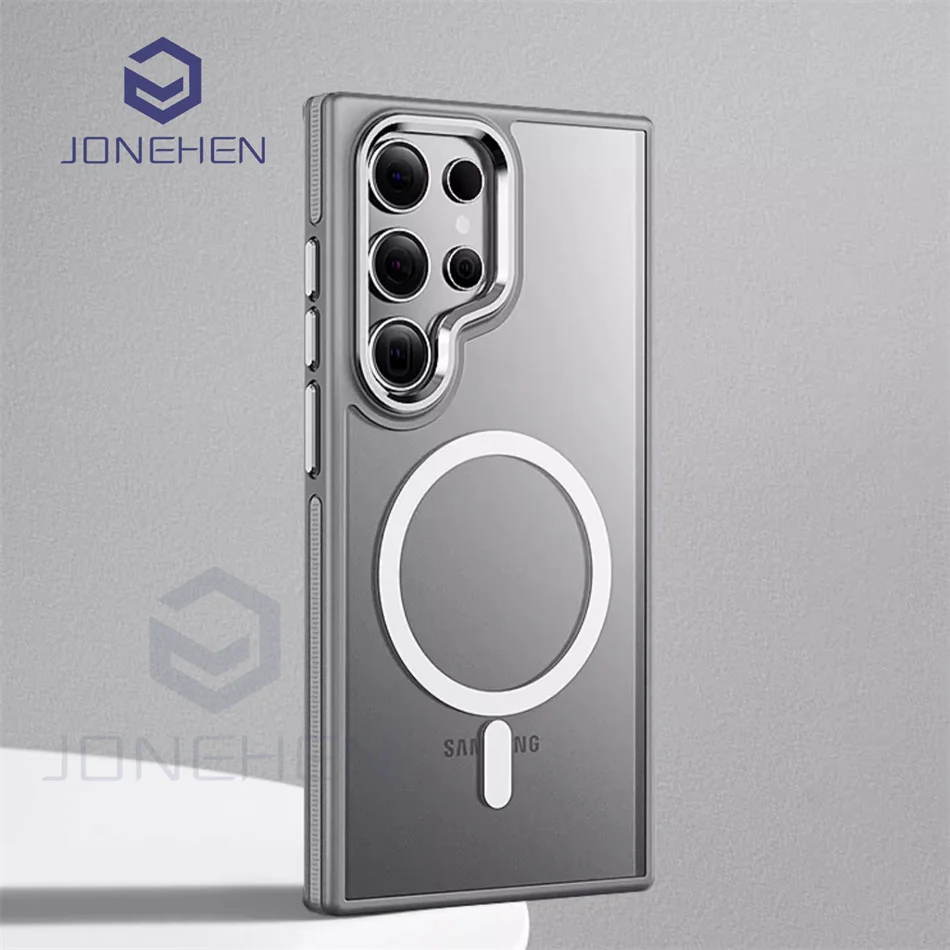 Estojo-magn-tico-antiderrapante-de-armadura-carga-sem-fio-capa-prova-de-choque-para-Samsung ...