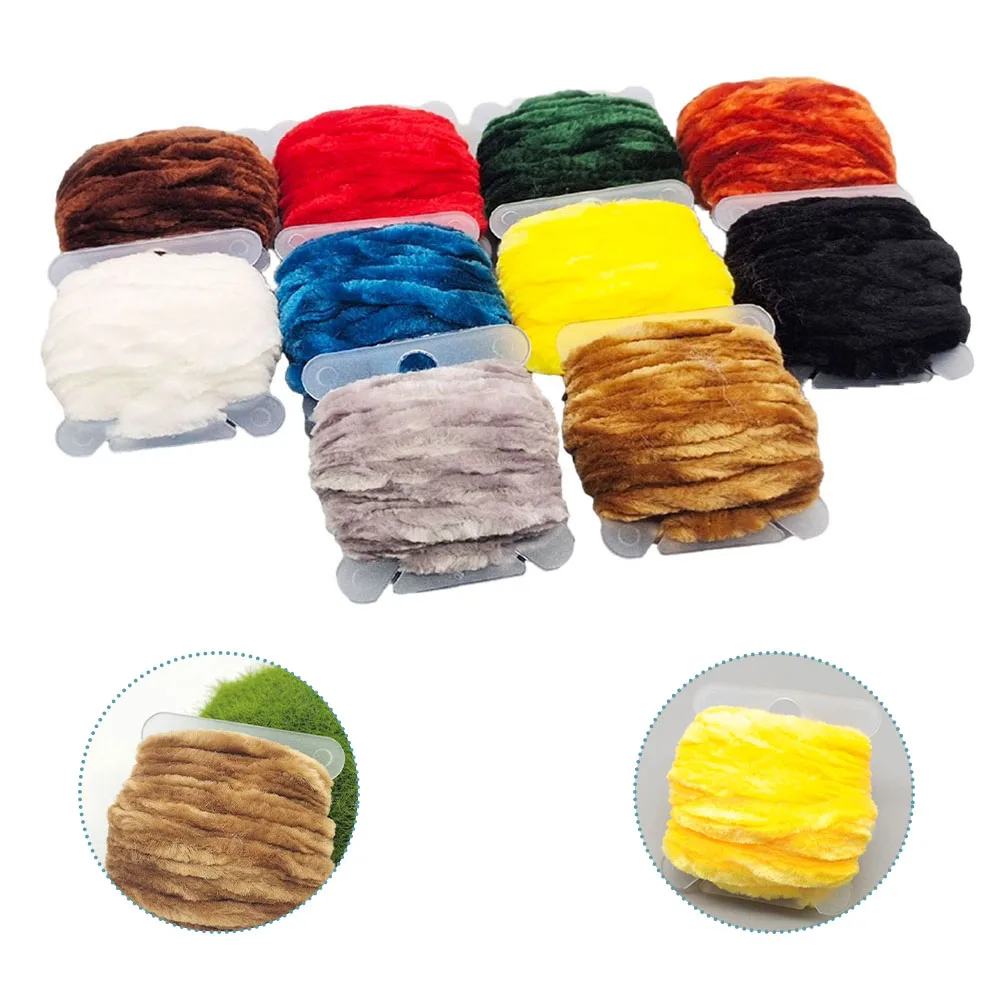 Vampfly-3-5mm-Fly-Tying-Rayon-Chenille-Yarn-For-Worms-Woolly-Bugger ...