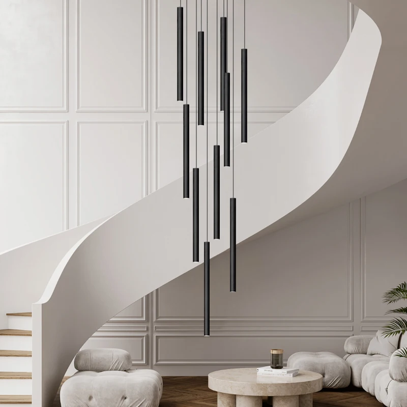 Cylindrical-Modern-Pendant-Long-Tube-Lamp-Hanging-Cable-Living-Room ...