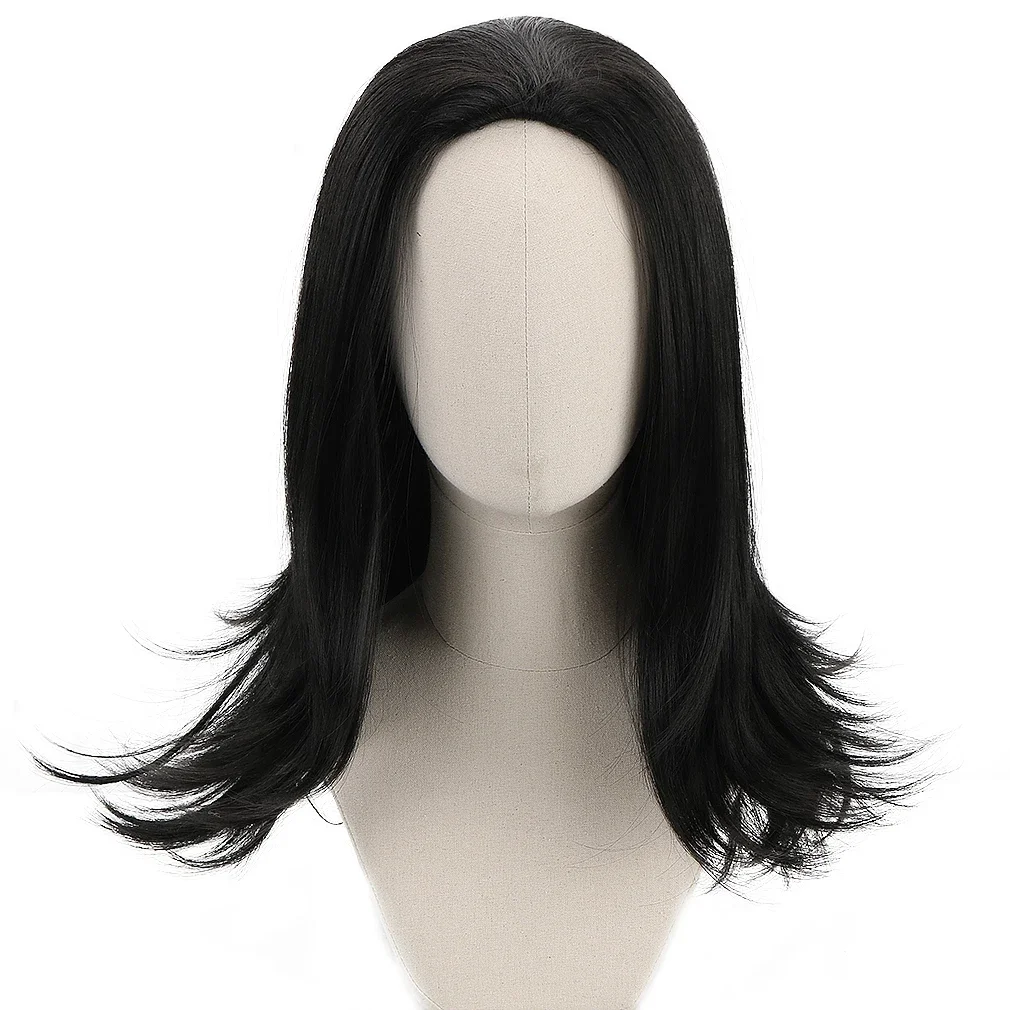 ACAG-Black-Long-Straight-Cosplay-Synthetic-Hair-Wigs-for-Men-Party ...