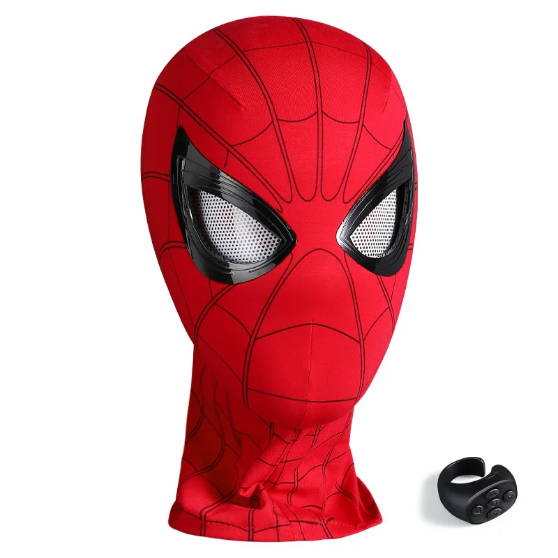 Spiderman-Mask-Eyes-Movable-Remote-Control-Peter-Parker-Spiderman-toys ...