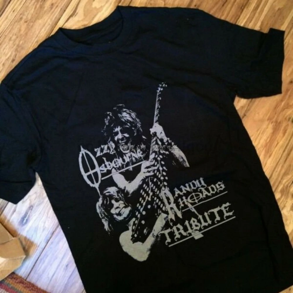 summer-tops-men-clothing-Ozzy-Osbourne-T-Shirt-Randy-Rhoads-Tribute-Tee ...