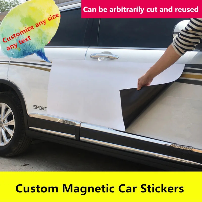 Custom-car-advertising-magnetic-car-stickers-white-magnetic-sheet-truck ...