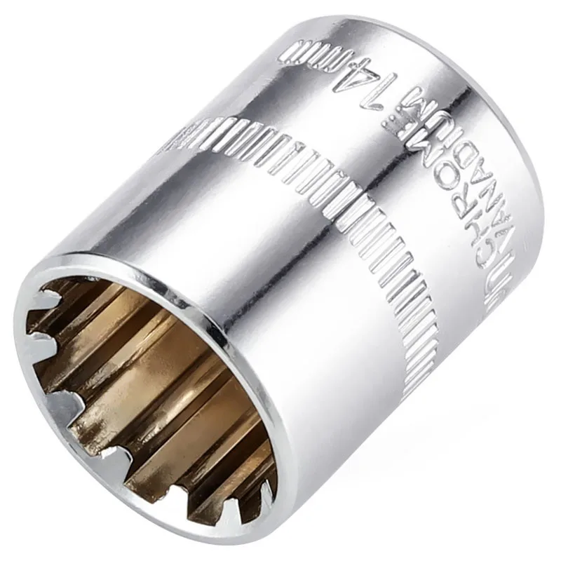 1-4-Square-Drive-12-Point-Socket-Head-CR-V-Universal-12-Tooth-Ratchet ...