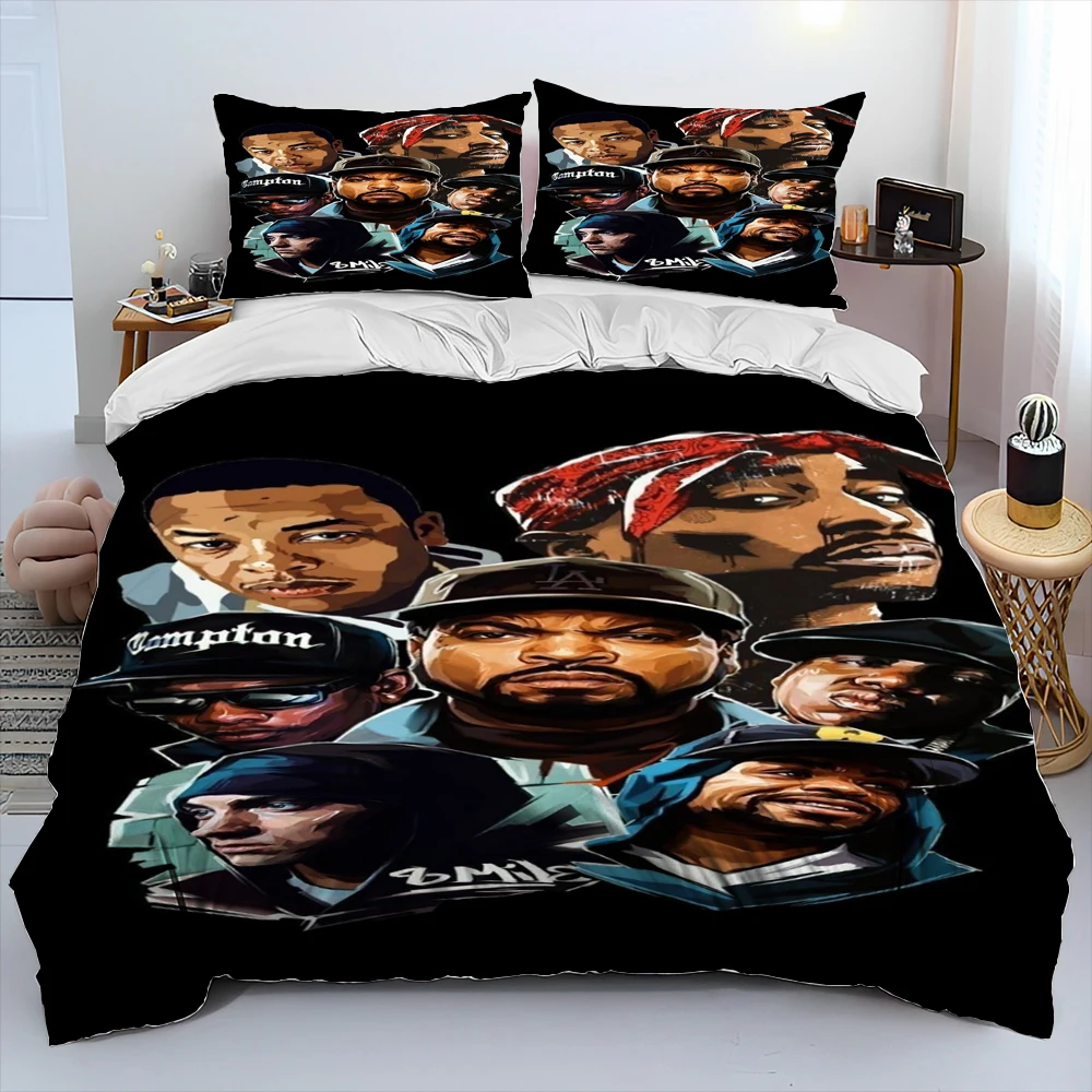 Hip-Hop-Art-Rapper-Legend-Star-Comforter-Bedding-Set-Duvet-Cover-Bed ...