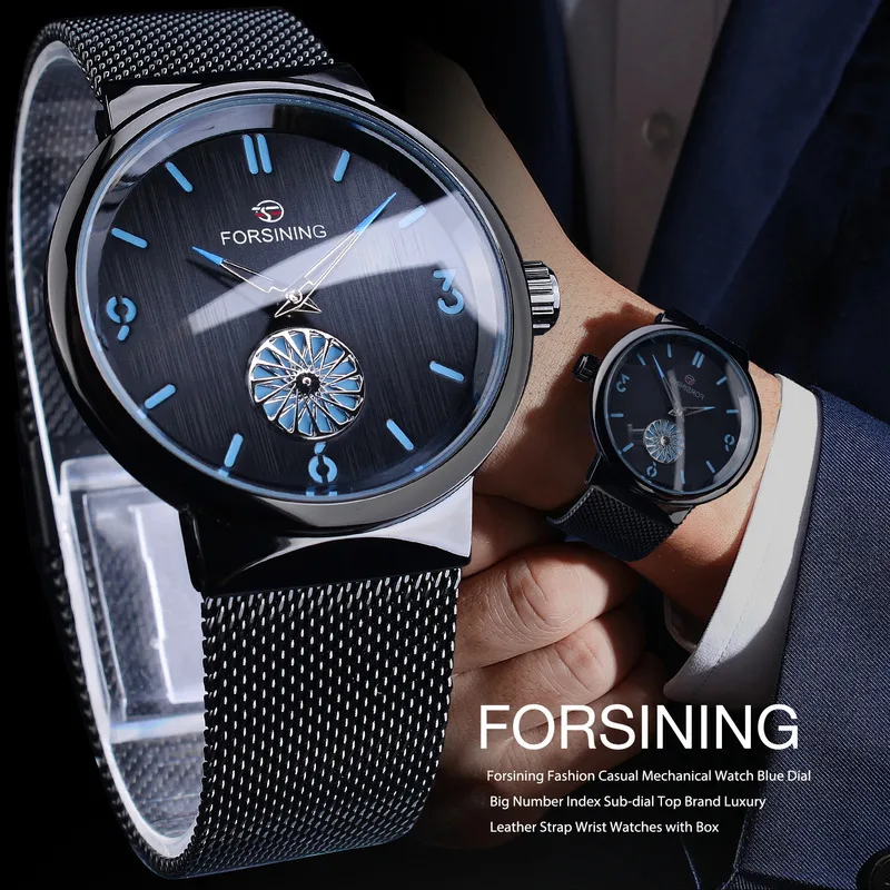 FORSINING-Mechanical-Watches-for-Men-Hand-Winding-Minimalist-Stainless ...