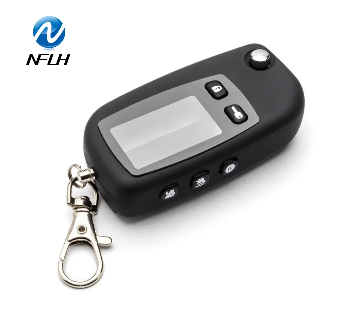 NFLH Llavero de dos vías para coche, sistema de alarma automático con ...