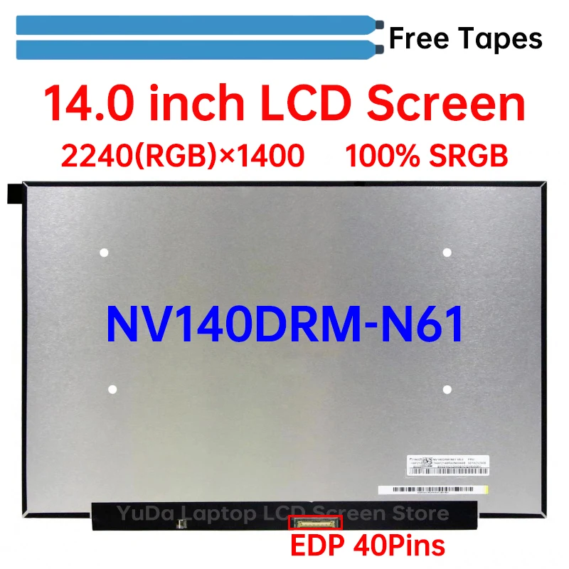 14-inch-laptop-LCD-screen-NV140DRM-N61-V8-0-100-sRGB-For-Lenovo-Xiaoxin ...