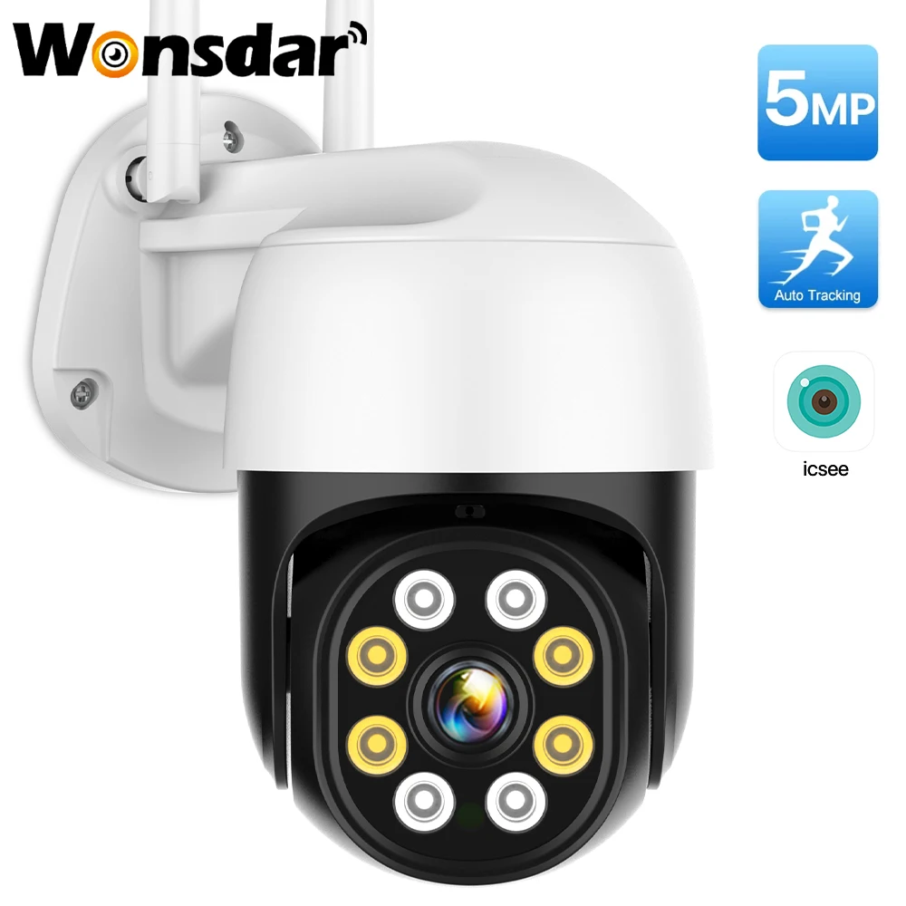 5MP PTZ IP Camera Wifi Outdoor Wireless Security CCTV Camera AI Human ...
