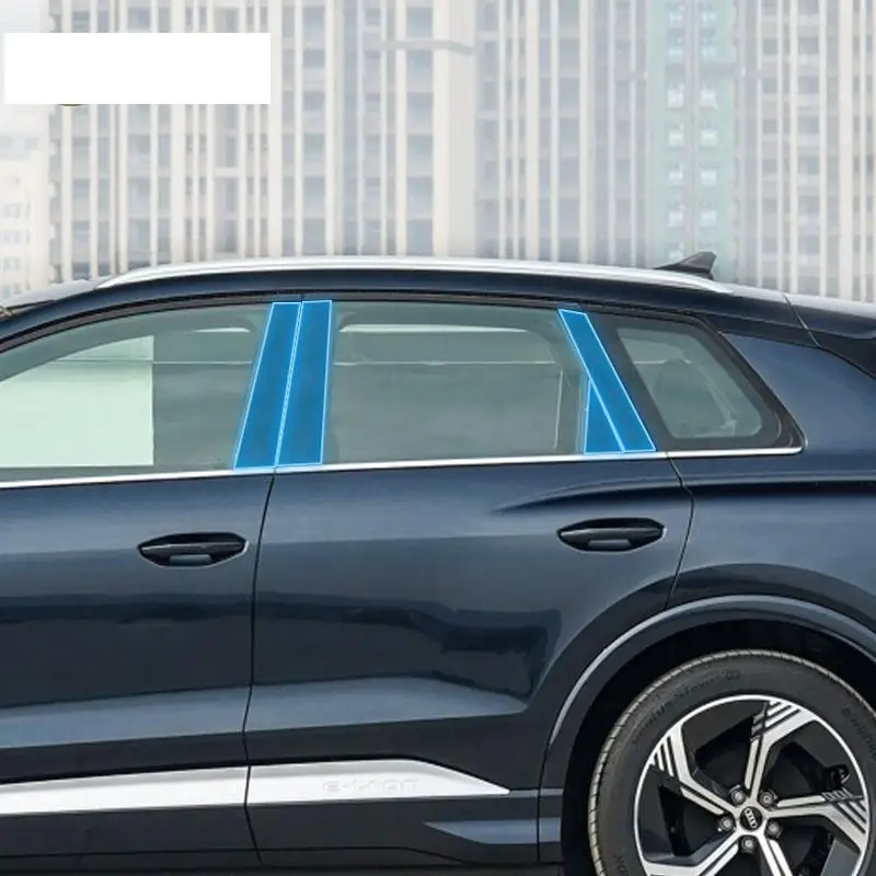 For-Audi-Q4-e-tron-2022-2023-Car-Exterior-Car-window-pillar-Anti ...