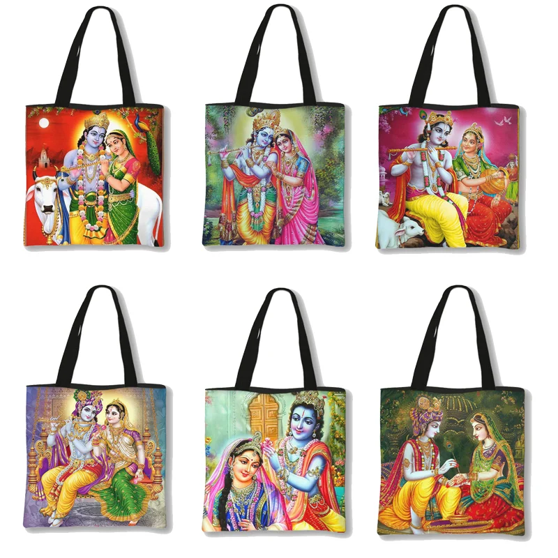 Nice-Radha-Krishna-Women-Shoulder-Bag-Radha-Krishna-Large-Capacity ...