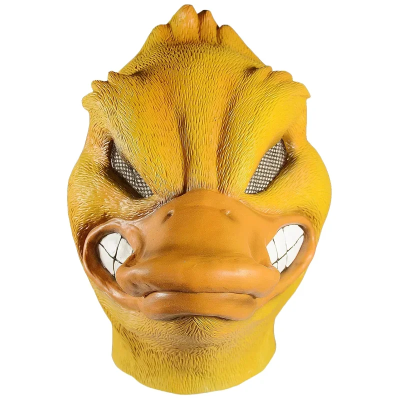 Halloween-Costume-Yellow-Duck-Head-Party-Animal-Mask-Cosplay-Prop-Latex ...