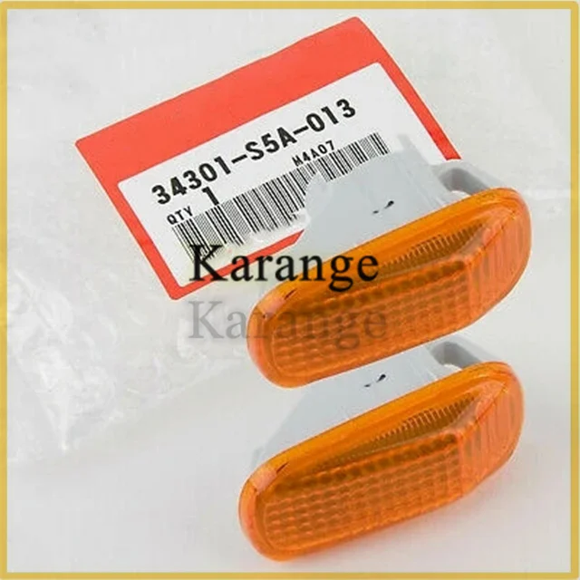 34301-S5H-T02 34301-S5A-013 Turn Signal Light Housing Cover Fender Side ...