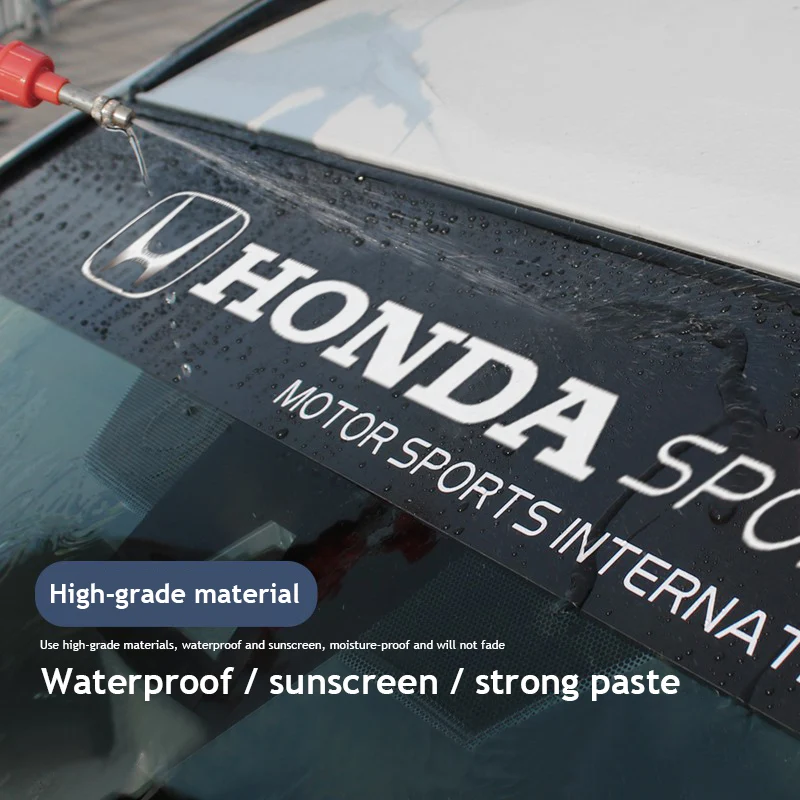 Car-Front-Rear-Windshield-Decal-Sticker-Decoration-For-Honda-Civic ...
