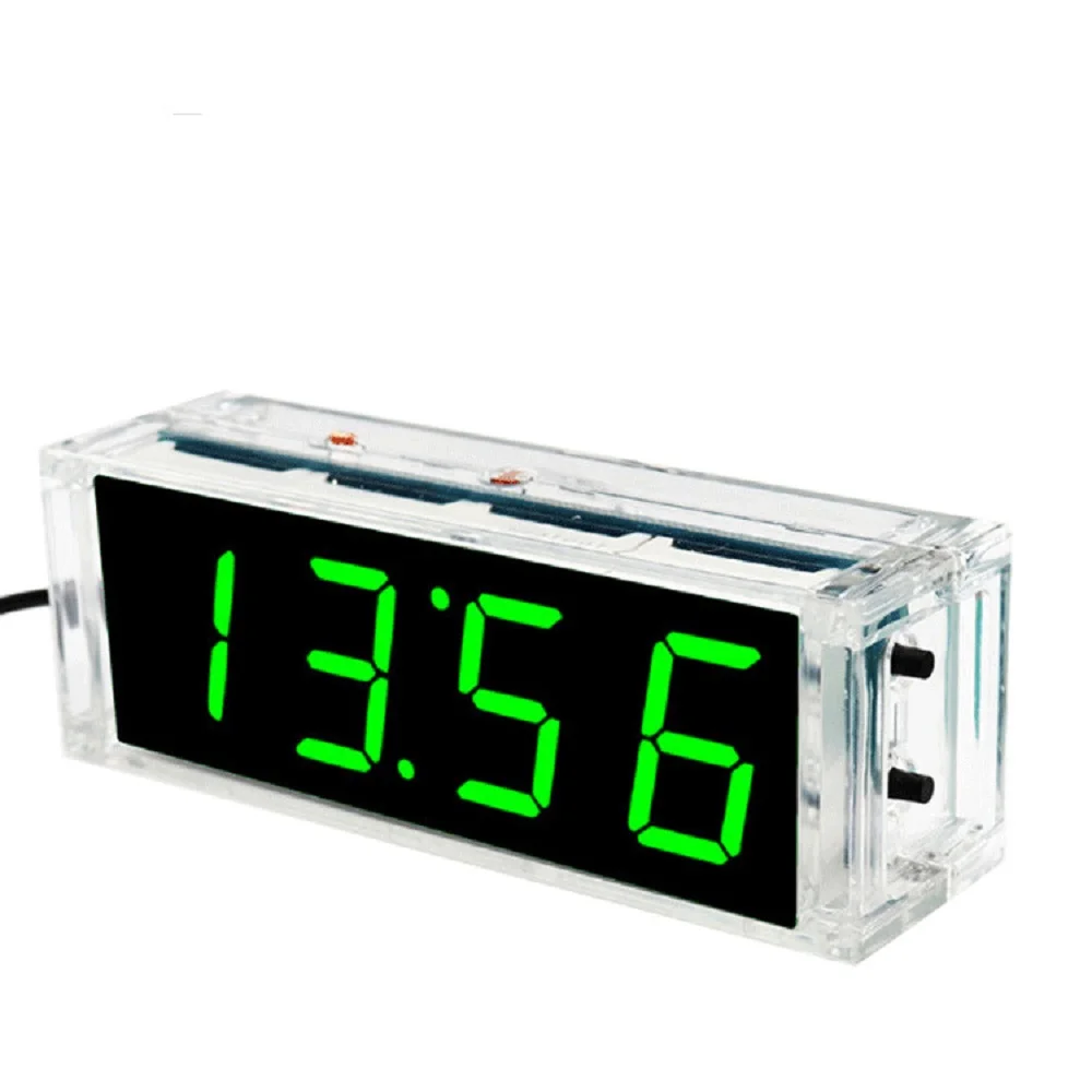Timer-DIY-Kit-Compact-4-digit-DIY-Digital-Clock-LED-Clock-Kit-Light ...