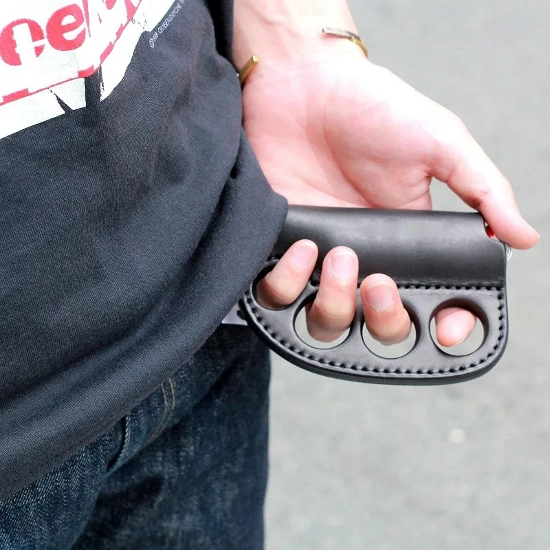 Acampamento ao ar livre Auto-defesa mais leve, Armazenamento PU Leather ...