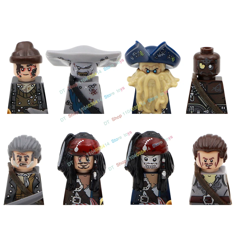 Pirates-Of-The-Caribbean-Ghost-Captain-Jack-Sparrow-Salazar-Davy-Jones ...