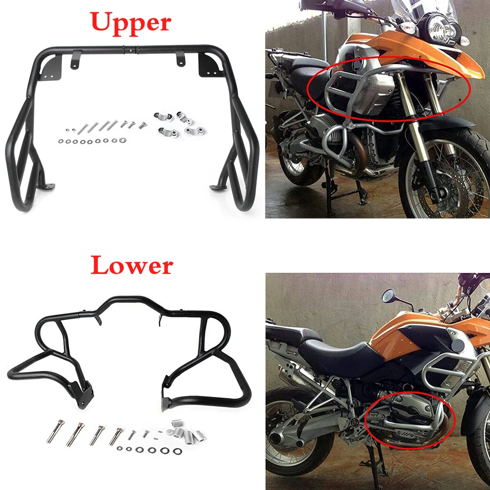 Motorcycle Engine Guard Highway Crash Bar Bumper Stunt Cage Protector ...