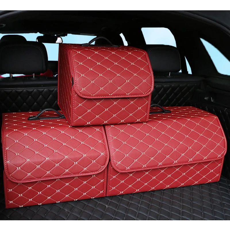 Car-Multifunctional-storage-box-PU-Leather-box-Large-capacity-Tool ...