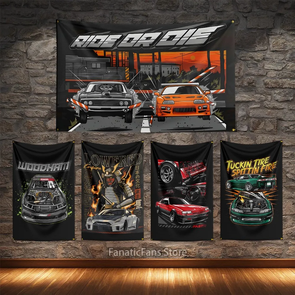 JDM-MODIFIED-Flag-Polyester-Digital-Printing-CAR-Flagge-Banner-For ...