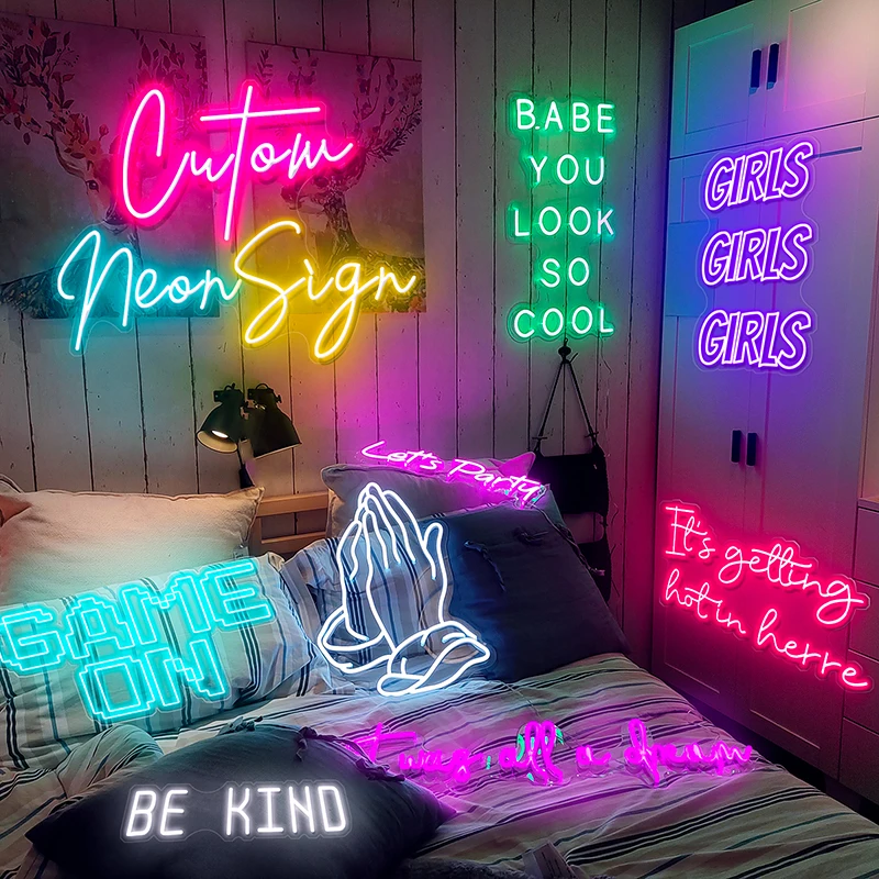 Private Custom Neon Sign Personalised Name Design Business Logo Room ...