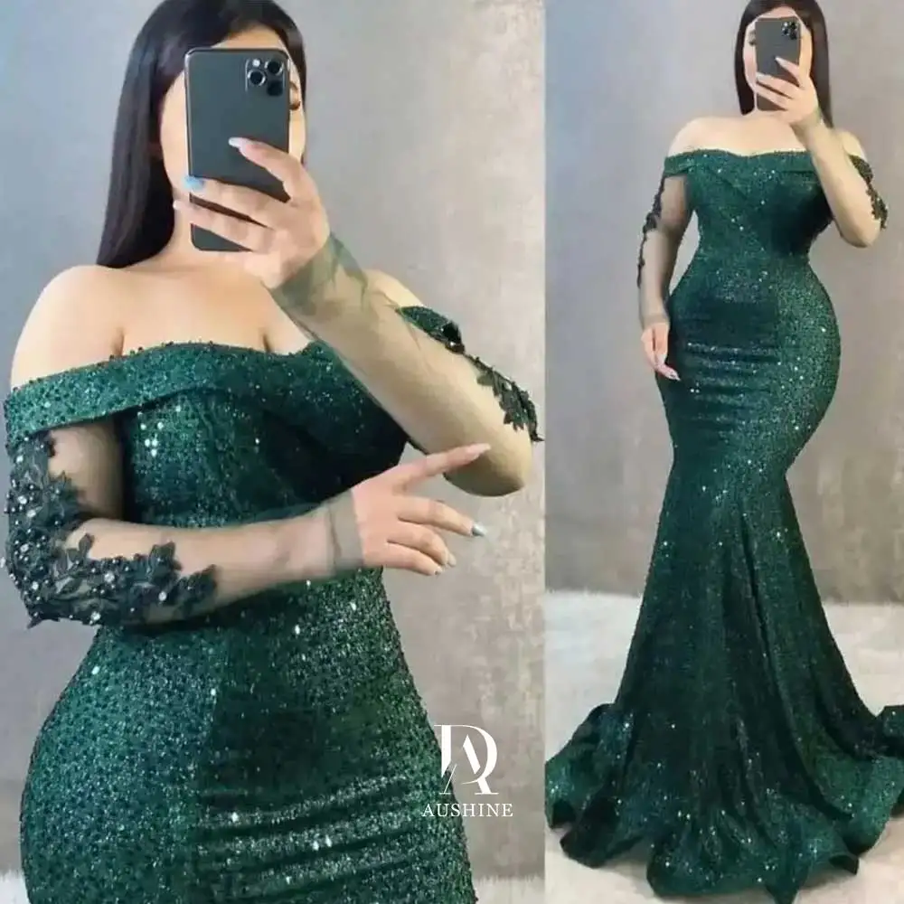 Aushine-Dress-Floor-Length-Luxury-Birthday-Evening-Dress-Full-Sleeves-Summer-Elegant-Wedding ...