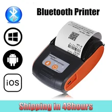 Wireless Mini Thermal Printers Portable Receipt Printer Thermal BT 58mm ...