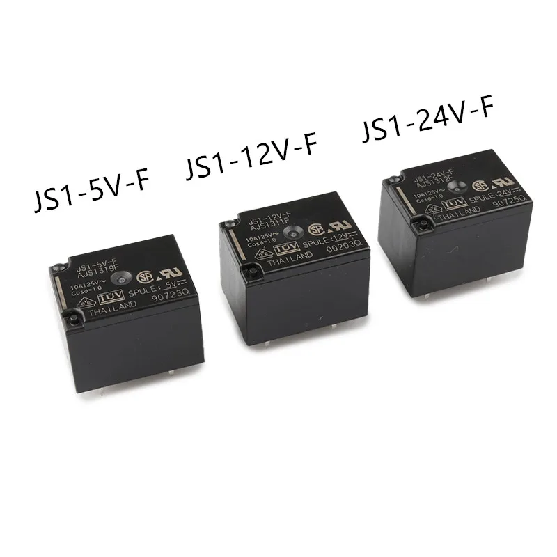 100Pcs JS1 전원 릴레이 JS1 5V F AJS1319F JS1 5V DC5V JS1 12V F AJS1311F JS1 ...