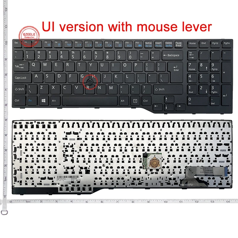 US/UK New Laptop keyboard for Fujitsu Lifebook E554 E556 E753 E754 E756 ...
