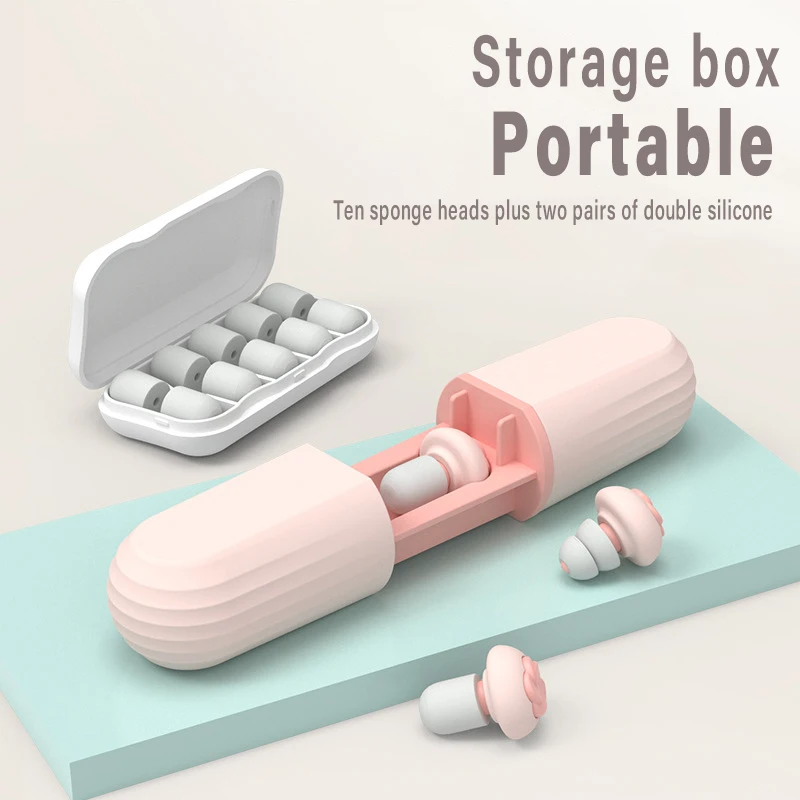 Sleep-Earplug-Noise-Reduction-Silicone-Ears-Plug-Canceling-For-Small ...