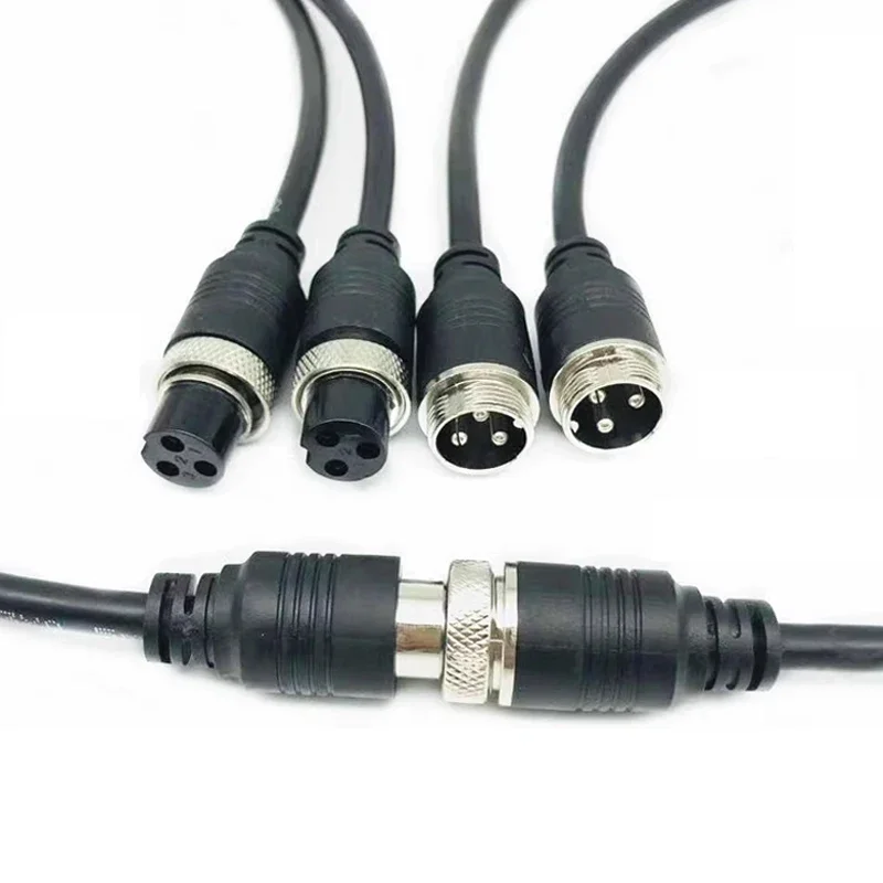 2 3 4 5 6 7 8 9 10 Pin GX16 Aviation Plug Cable with Line Male to Femal ...