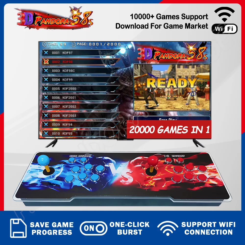 Pandora-SAGA-EX-Arcade-Console-Joysticks-Multiplayer-Video-Game-retro ...