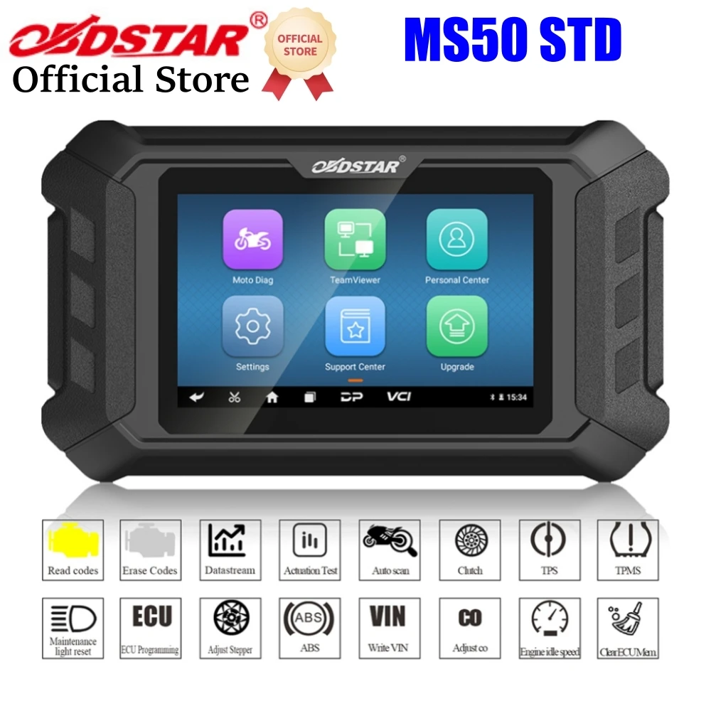 OBDSTAR MS50 Standard 5 Inch New Generation of Intelligent Motorcycle ...