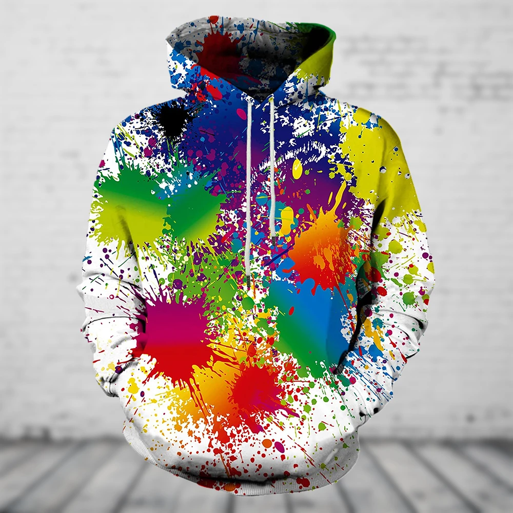 Colorful-Hoodies-Sweatshirts-3D-Ink-Splash-Printed-Sweatshirt-Art ...