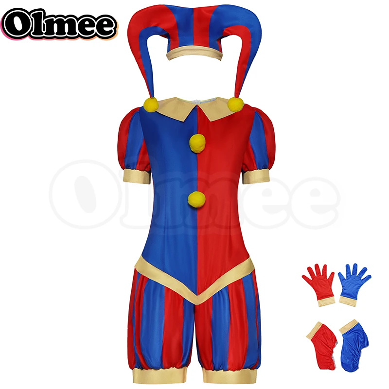[Olmee]In Stock Pomni Cosplay Costume Set Clown The Amazing Digital ...