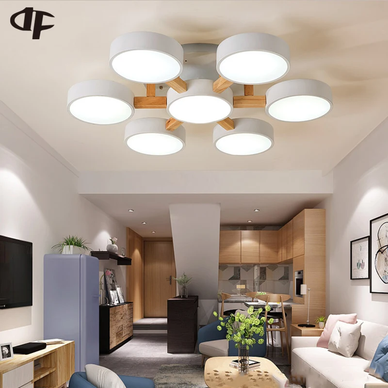 İskandinav tarzı tavan avize yatak odası tavan ışıkları oturma odası ...