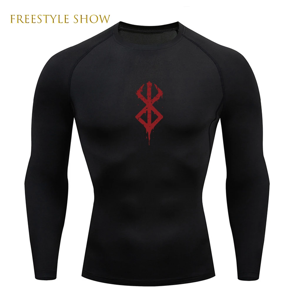 Men-s-Compression-Shirt-Anime-Berserk-Guts-Rash-Guard-Quick-Dry ...