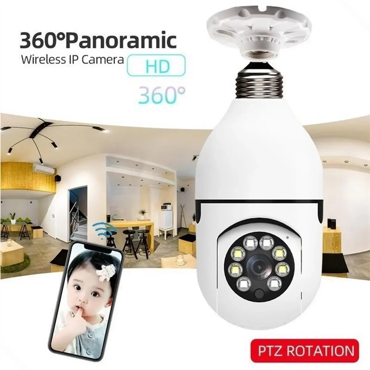 Surveillance-cameras-Wifi-Security-Camera-Wireless-360Degree-Rotation ...