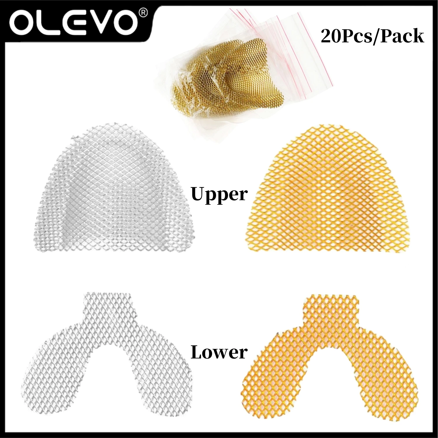 20Pcs Dental Impression Metal Net Trays Denture Reinforcement Mesh ...