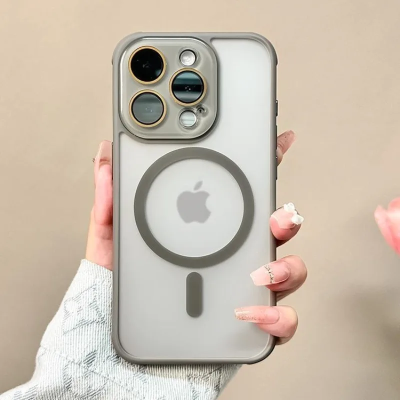 Crystal-Lens-Cooling-Wireless-Charging-MagSafe-Phone-Case-For-iPhone-12 ...