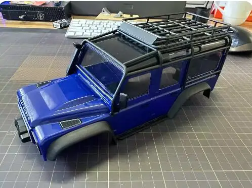 1-18-scale-4x4-truck-Defender-D110-TRX4M-9712-Car-Body-shell-wheelbase ...