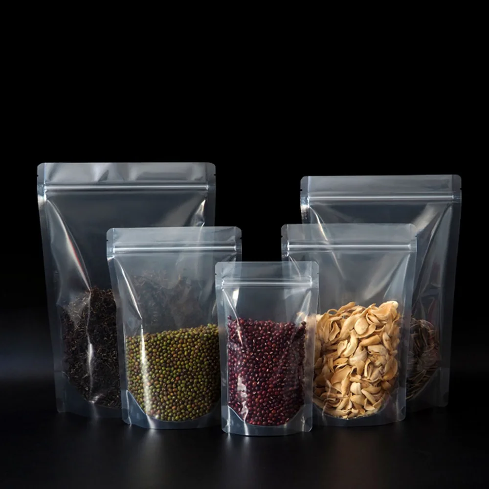 100Pcs-Lot-Resealable-Transparent-Plastic-Food-Packaging-Stand-Up ...