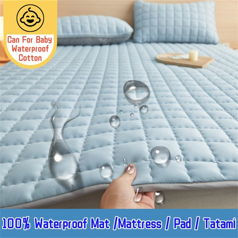 100-Waterproof-Mattresses-Ultrathin-Foldable-Cotton-Bed-Mat-Fold-Tatami ...